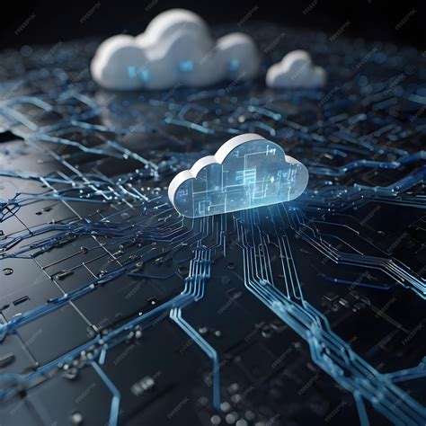 Cloud Computing And Network Security Concept 3d Rendering Conceptual