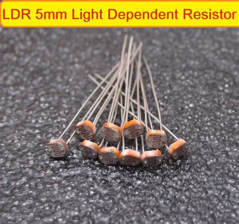 10pcs Ldr 5mm Diameter Photoresistor Photo Cell Light Dependent Resistor Ldr Sensor For Night