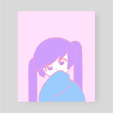 Anime Pastel Girl An Art Print By Bridget Garofalo Inprnt