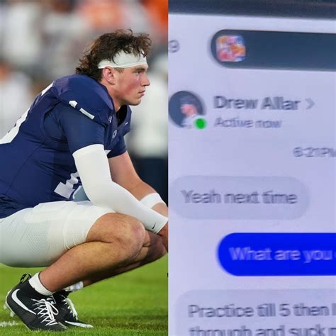 Penn State Qb Drew Allars Freaky Snapchat Messages Have Allegedly Been Exposed And Lets