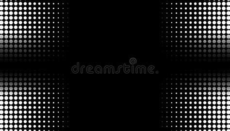 Wireframe Perspective Grid White Infinity Mesh On Black Background