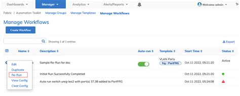 Manage Workflows