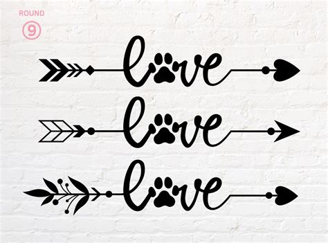 Paw Arrow Svg Png Dxf Eps Pdf Etsy