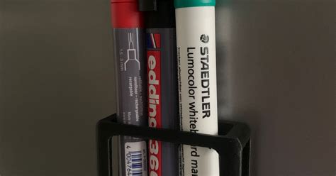 Magnetic Whiteboard Marker Holder By Andreamaker Download Free Stl