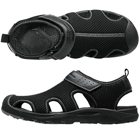Mens Mesh Hiking Sandals Closed Toe Beach Sandal For