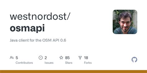 Github Westnordostosmapi Java Client For The Osm Api 06