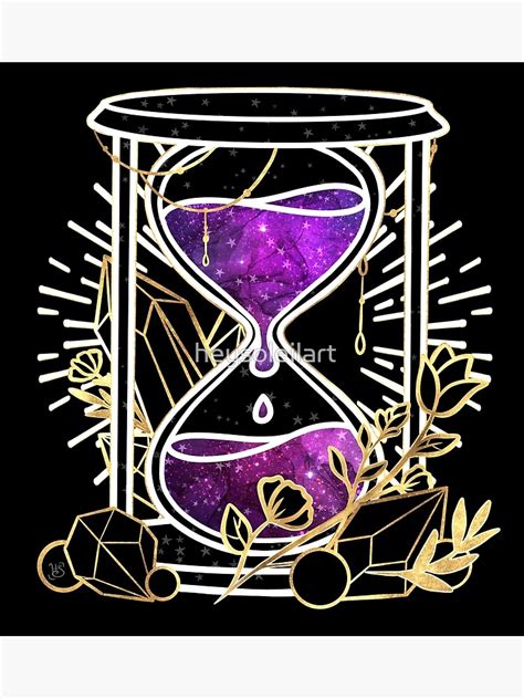 Mystical Hourglass Poster For Sale By Heysoleilart Redbubble