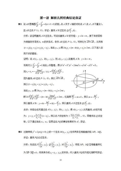 高考数学「解析几何」必备的28个经典结论（含推导过程及其实际应用） 哔哩哔哩