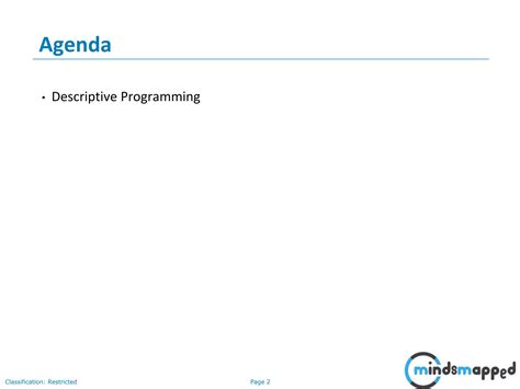 Session 09 Descriptive Programming Ppt