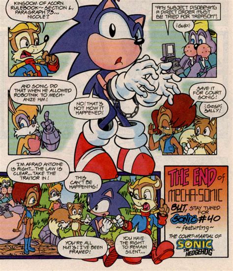 RH S Sonic Blog Of Comic Ness So Now Sonic Is Arrested Because He Became Mecha