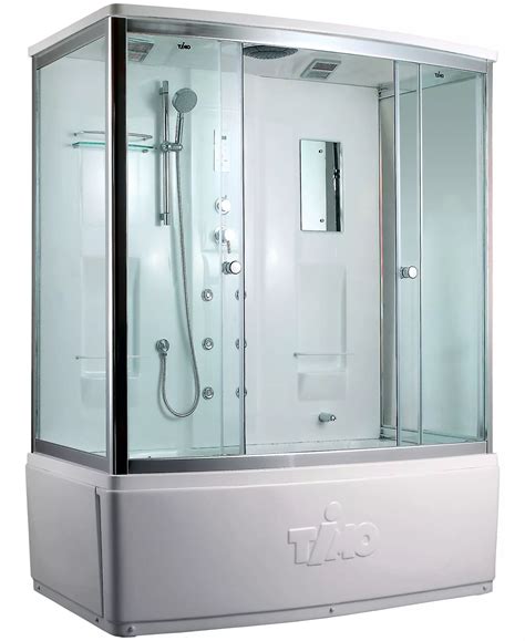 Душевой бокс «Timo» Lux T-7770 170/90 с ванной прозрачный/белый с ...