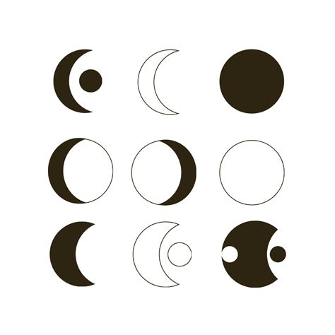 Free Alchemy Moon Symbol Vector Template To Edit Online