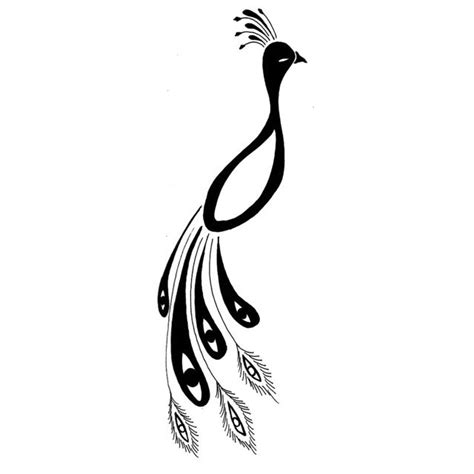 Simple Peacock Design Peacock Tattoo Wedding Band Tattoo Beginner