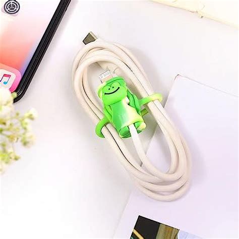 Hebalg 7pcs Data Cable Protector Silicone Cord Saver Cute Silicone