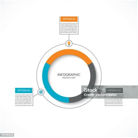 Infographic 사이클 다이어그램입니다 프로세스 차트 3 옵션입니다 3가지 개체에 대한 스톡 벡터 아트 및 기타 이미지 3가지 개체 시력 개념 Istock