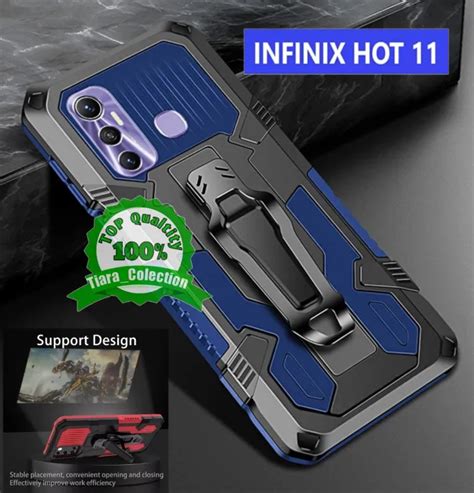 INFINIX HOT 11 Casing Armor Terbaru Sarung HP Pelindung Dengan