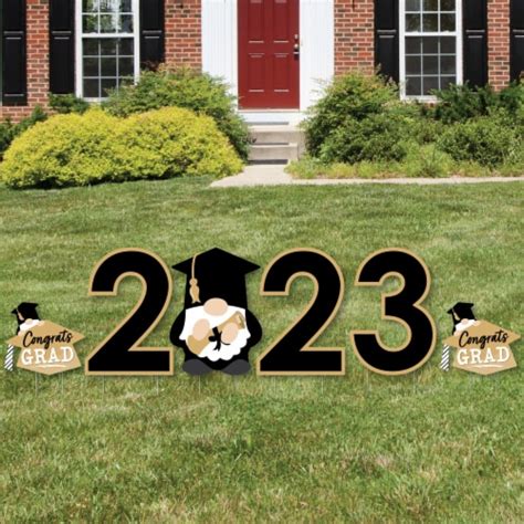 Big Dot Of Happiness Grad Gnomes Outdoor Lawn Decor 2023 Graduation