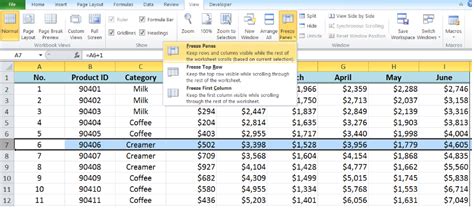 Freeze Multiple Panes In Excel Jutop