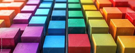 Dynamic Swot Analysis Concept With Colorful 3d Blocks High Detail 8k