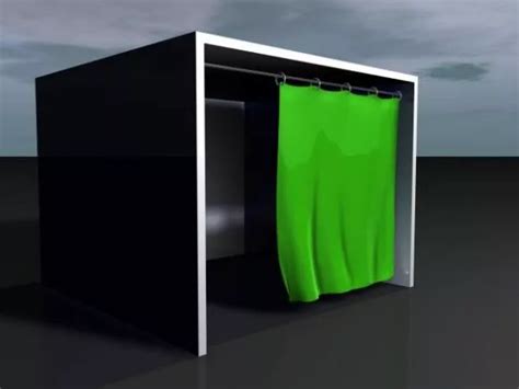 Decoration Box With Curtain Free 3d Model C4d Ma Mb Open3dmodel