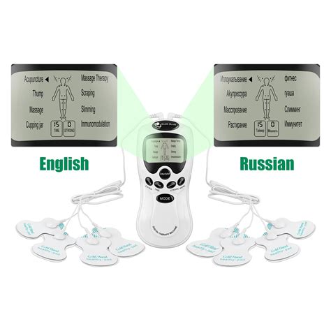 Ems 저주파 전기 마사지기 Ems 근육 전기 자극기 목 등 발 손 다리 몸 편안한 마사지 8 가지 모드 10 단위 Aliexpress