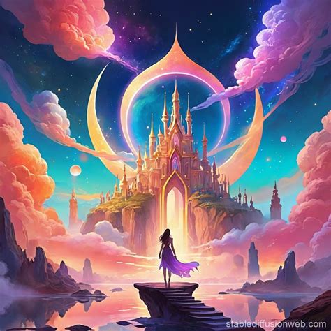 Psychedelic Aesthetic Image Stable Diffusion Online