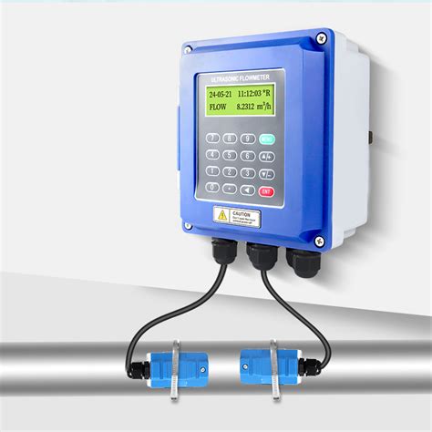 Split Portable Wall Mounted Flowmeter External Clamp Tube Ultrasonic Flowmeter Ultrasonic Flow
