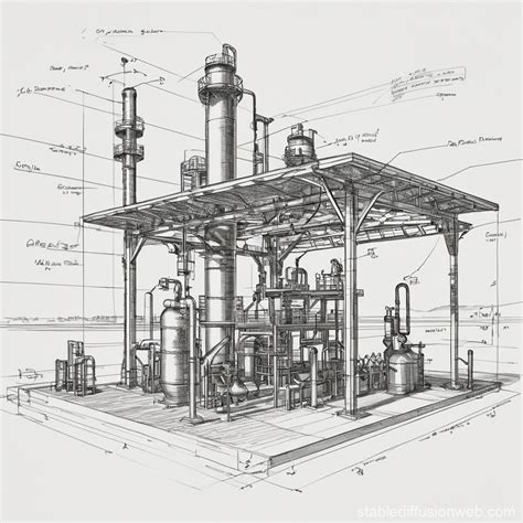 Oil Pumping Station Diagram Stable Diffusion Online