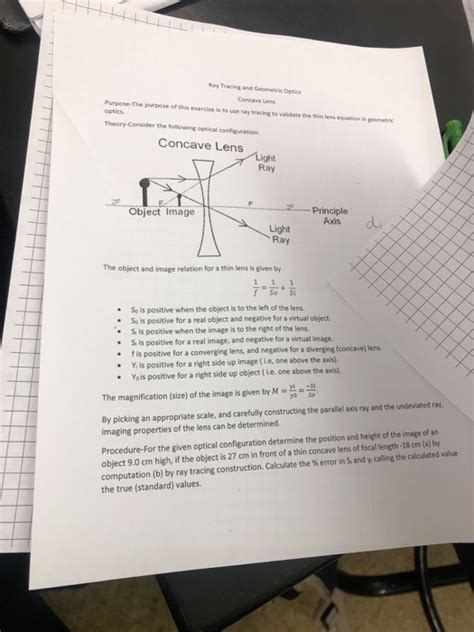 Solved Ray Tracing Nd Geometrik Optics Optics Theory Chegg