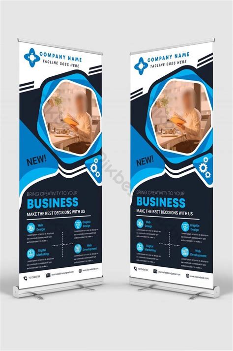 Signage Stande Professional Corporate Business Roll Up Banner Ai Free
