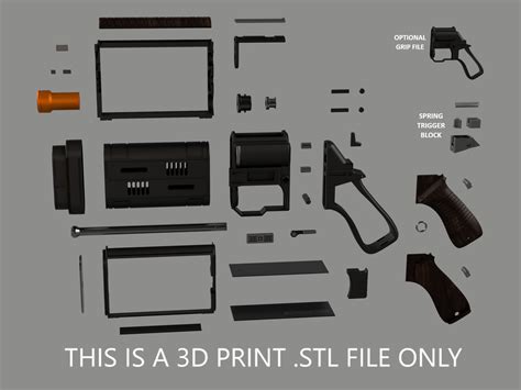 Andor Mw20 Bryar Blaster Pistol 3d Print Stl File 3d Model 3d