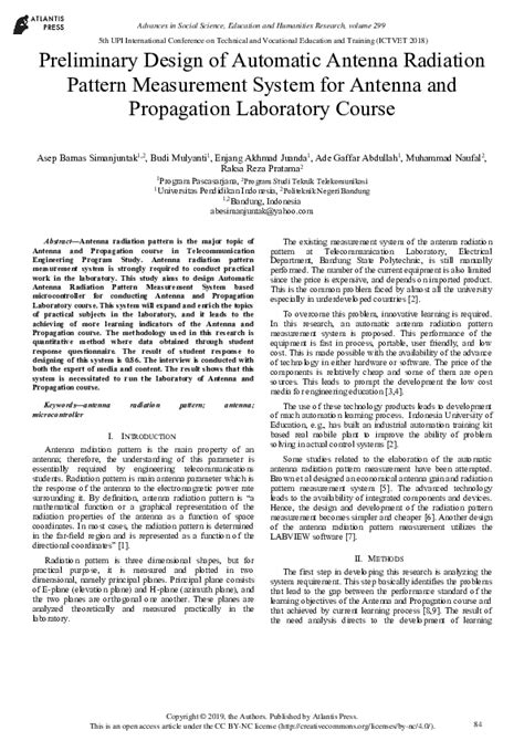 Pdf Preliminary Design Of Automatic Antenna Radiation Pattern Measurement System For Antenna