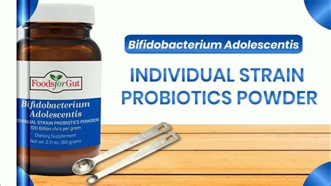 Bifidobacterium Adolescentis Probiotic Powder 100 Billion Cfus Youtube