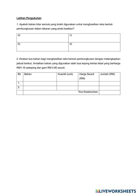 Latihan Rbt Tahun 4 Reka Bentuk Pembungkusan 3276536