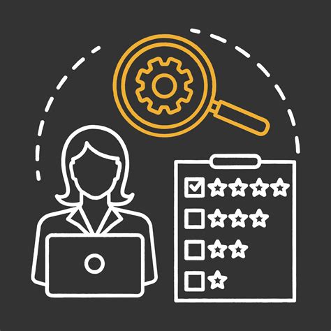 Defects And Quality Experts Chalk Concept Icon Software Development Idea Thin Line Illustration