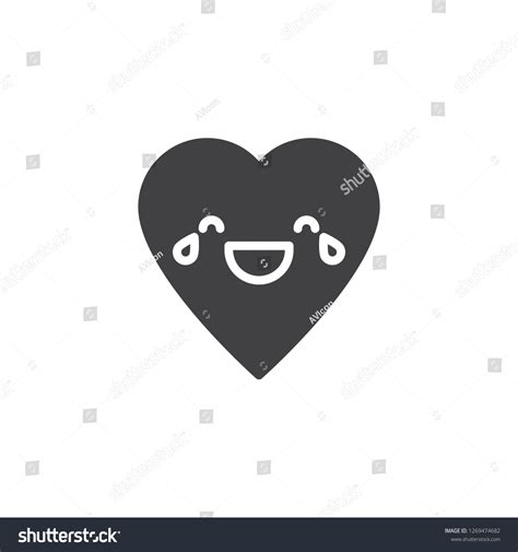 Face Tears Joy Emoticon Vector Icon Stock Vector Royalty Free 1269474682