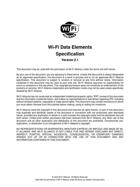 Wi Fidataelementsspecificationv21 Pdf Wi Fi Wireless Lan