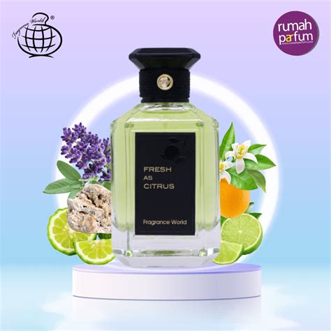 Jual Parfum Pria Wanita Fragrance World Fresh As Citrus Unisex ML Perfume Tahan Lama Dan