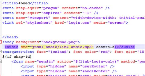 Cara Menambahkan Audio Di Html