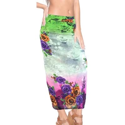 La Leela Womens Bikini Beach Wrap Cover Up Swimwear Skirt Bathing Suit