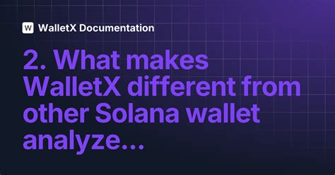 2 What Makes Walletx Different From Other Solana Wallet Analyzers Walletx Documentation