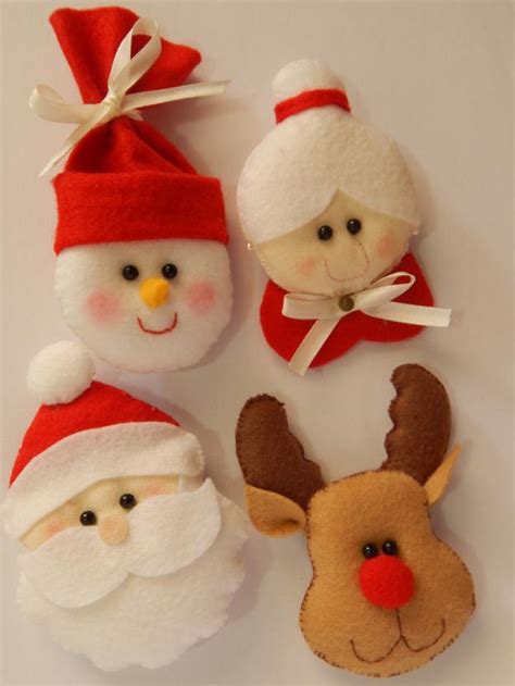 Artesanato De Natal Em Feltro 52 Ideias Moldes E Lembrancinhas