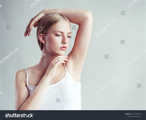 Armpits Girl Teenage Young Beautiful Blonde库存照片1155993433 Shutterstock