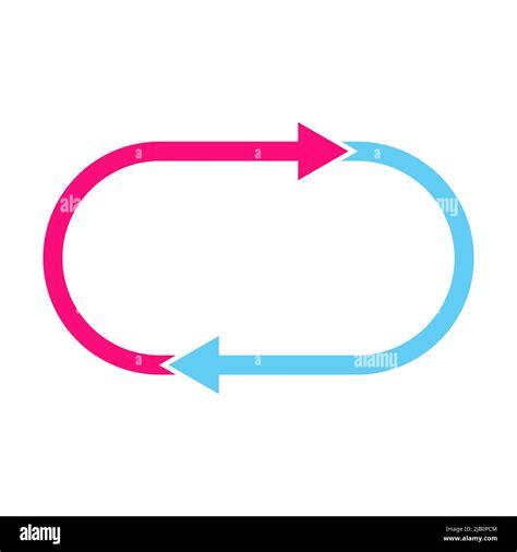 Bidirectional Arrows Data Transfer Icon Vector For Graphic Design Logo