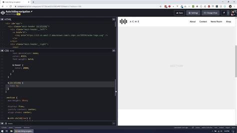 Auto Hiding Navigation Menu With CSS And Vanilla Javascript YouTube