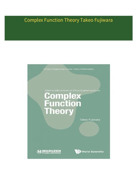 [free pdf sample] complex function theory takeo fujiwara ebooks pdf