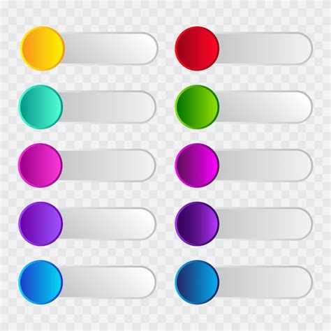 premium vector call to action button set blank glossy web button