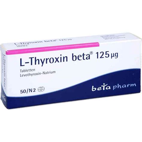 L Thyroxin Beta 125μg 50 Stk Günstig Bei