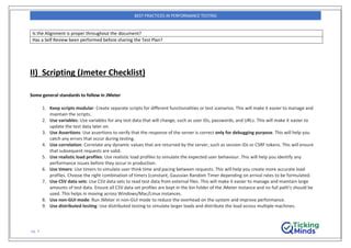 Performance Testing Checklist Pdf