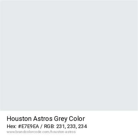 Houston Astros Brand Color Codes